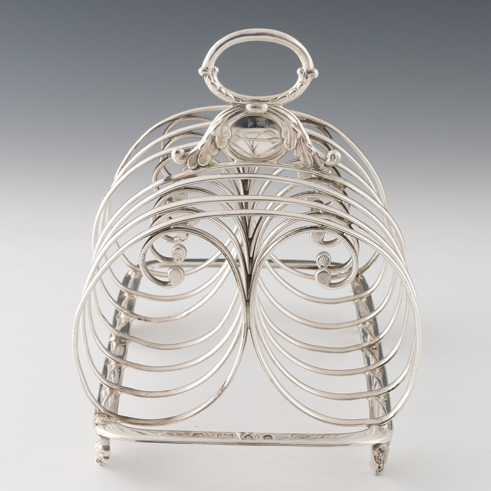 Georgian Sterling Silver Toast Rack Sheffield 1827