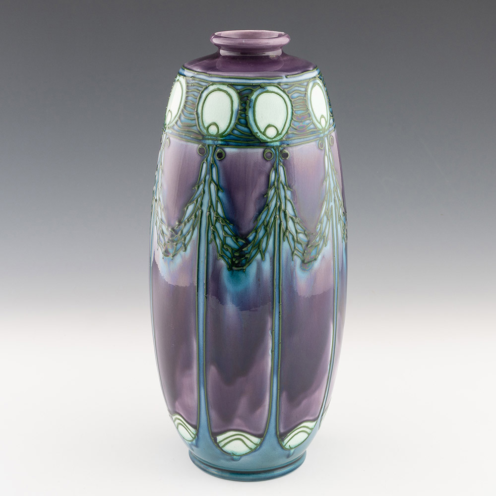 Large Marked Minton Secessionist Vase c1905
