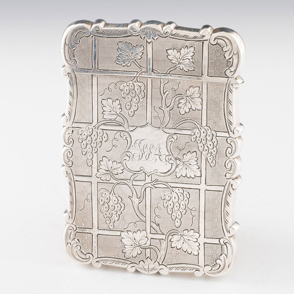 Nathaniel Mills Silver Card Case Birmingham 1848