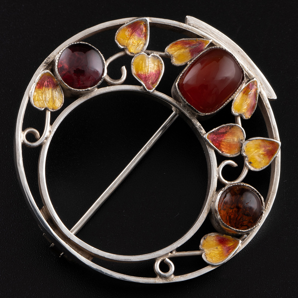 George Hunt Brooch with Leaf Design c1930