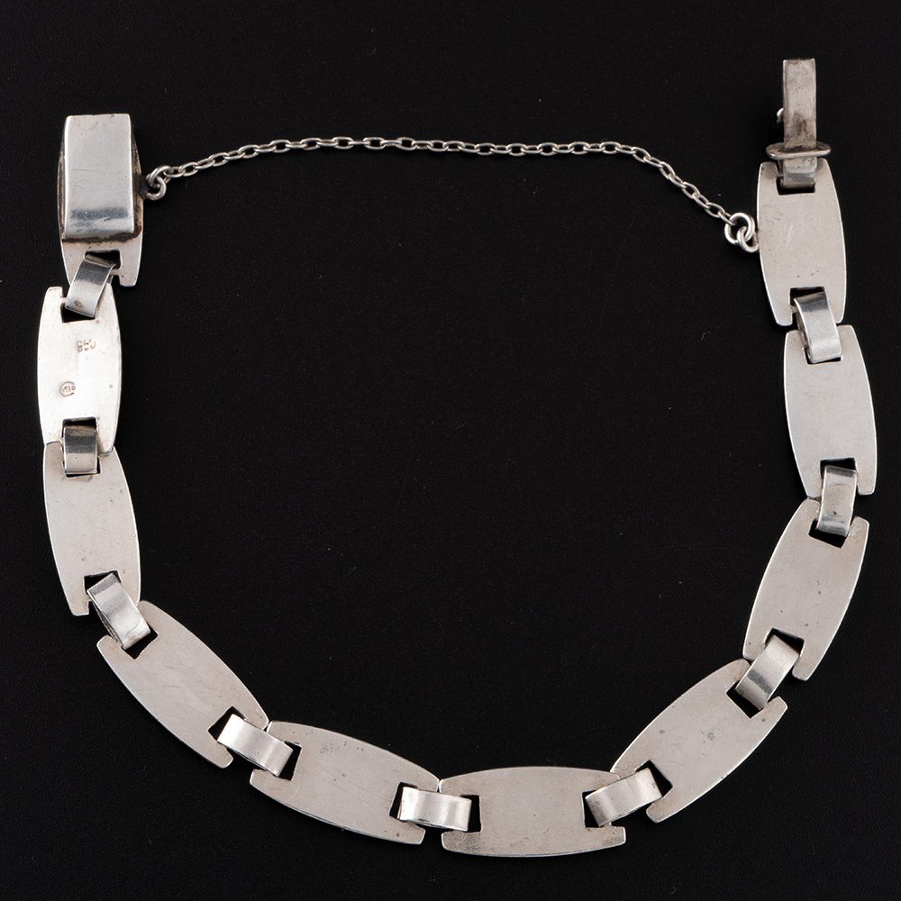Murrle Bennett Bracelet – Silver and Enamel c1910
