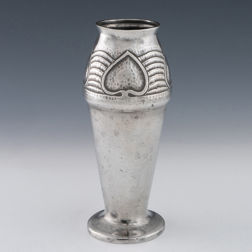 Liberty Tudric Pewter Vase by Rex Silver c1905