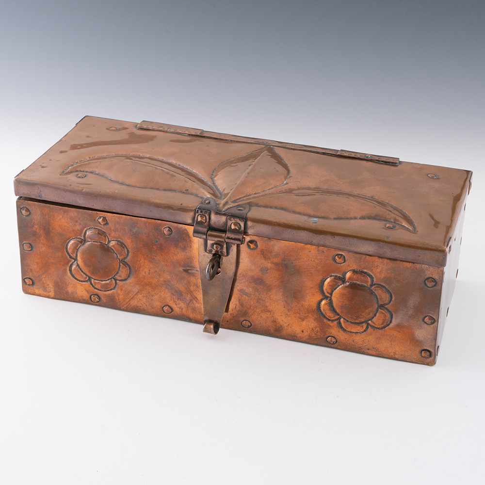 John Pearson Copper Box Arts and Crafts 1900