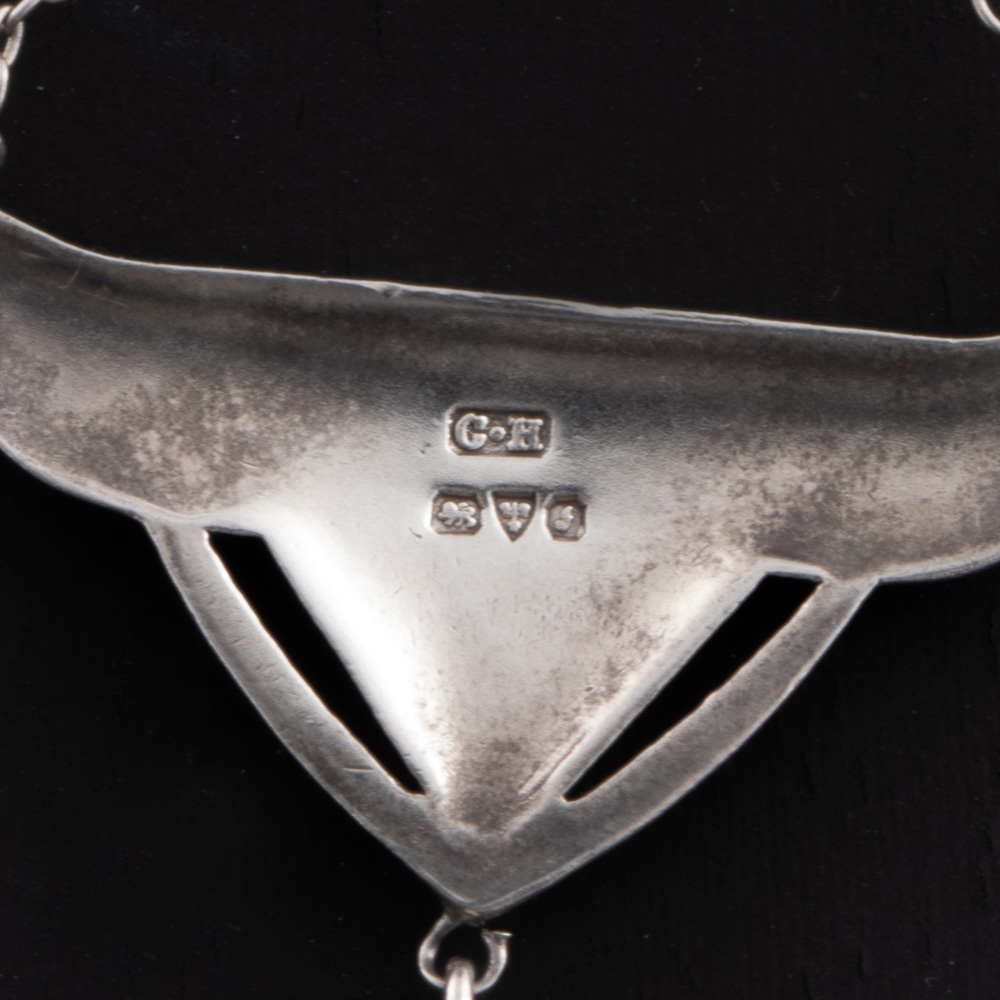 Charles Horner Silver and Enamel Pendant Necklace 1909