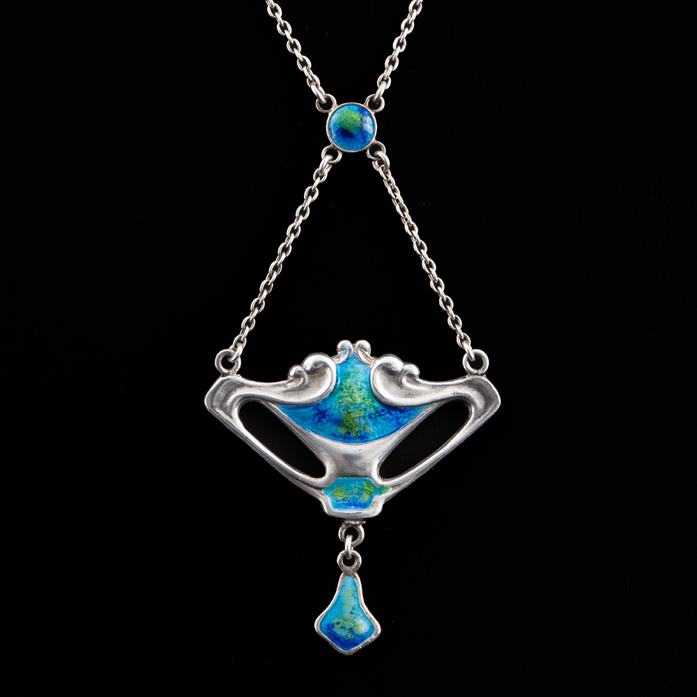 Charles Horner Art Nouveau Pendant Necklace Chester 1910