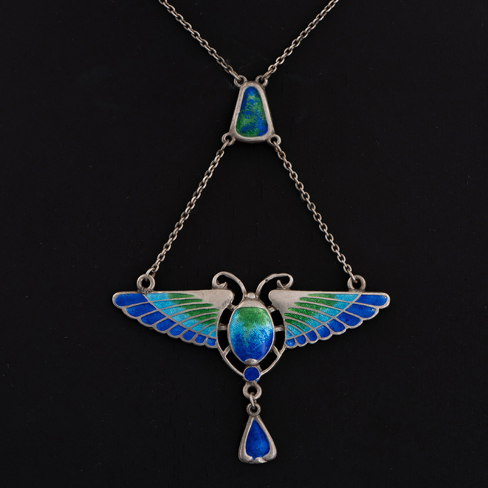 Charles Horner Scarab Pendant Necklace 1905