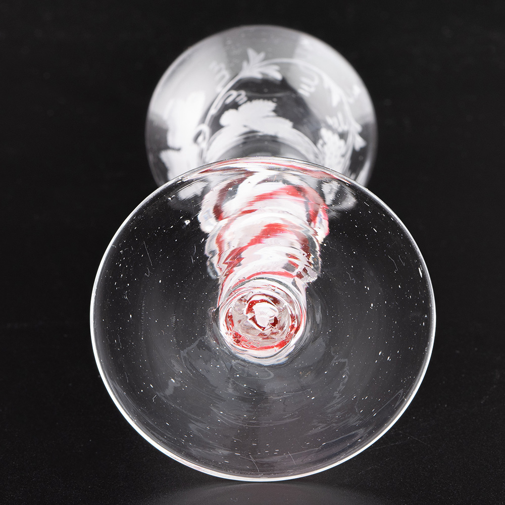 Dutch Colour Twist Wine Glass c1790
