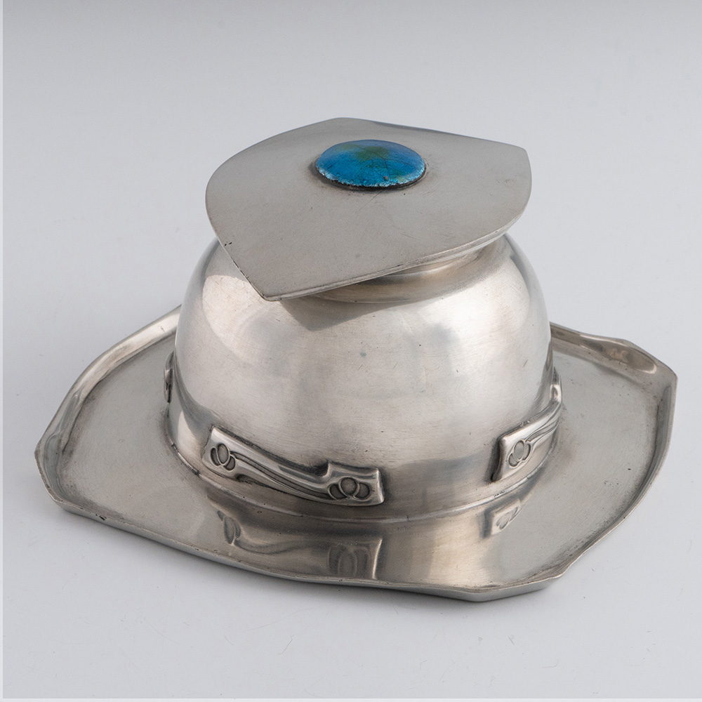Liberty Tudric Pewter Inkwell by Archibald Knox c1905