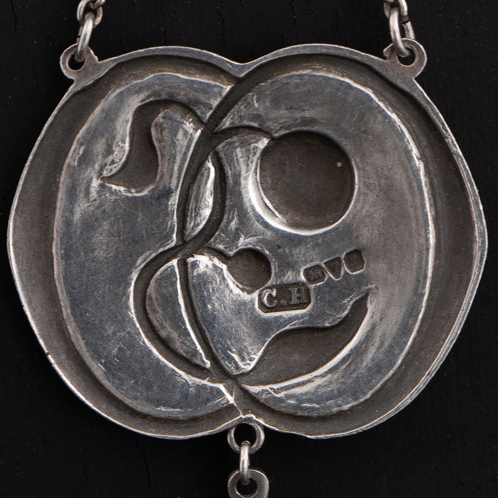 Charles Horner Silver and Enamel Pendant Necklace 1911