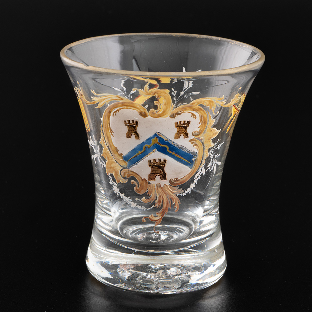 Beilby Enamelled Masonic Firing Tumbler c1765