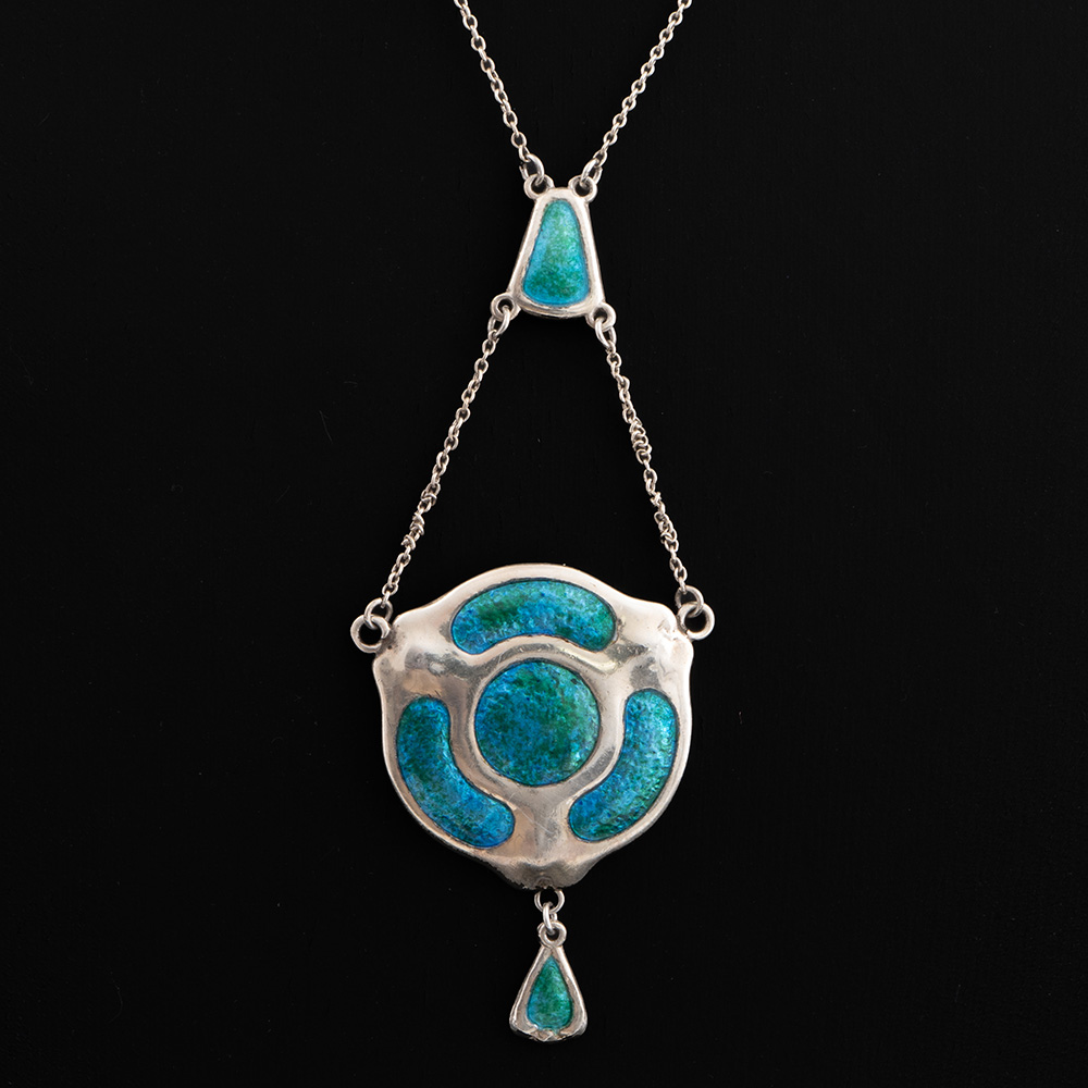 Charles Horner Silver and Enamel Pendant Chester 1909