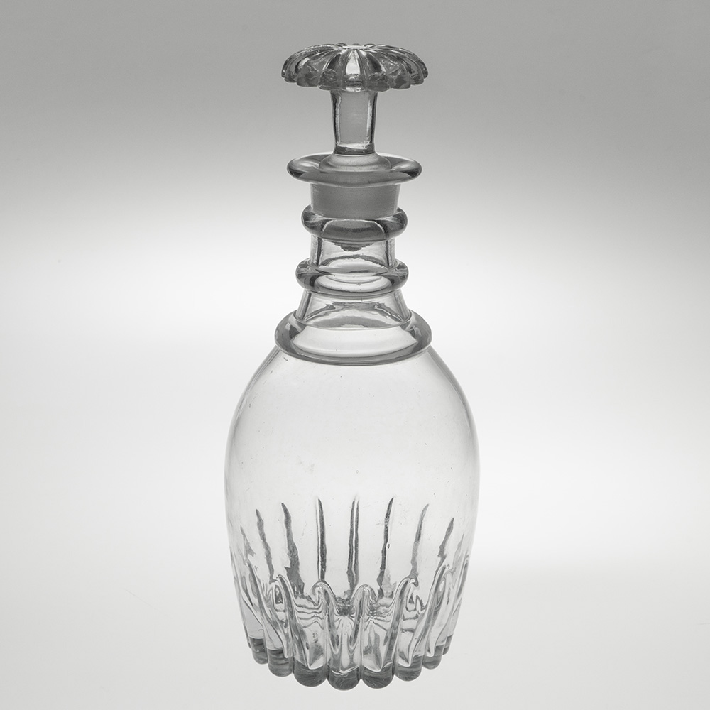 Anglo-Irish Glass Georgian Prussian Decanter c1800