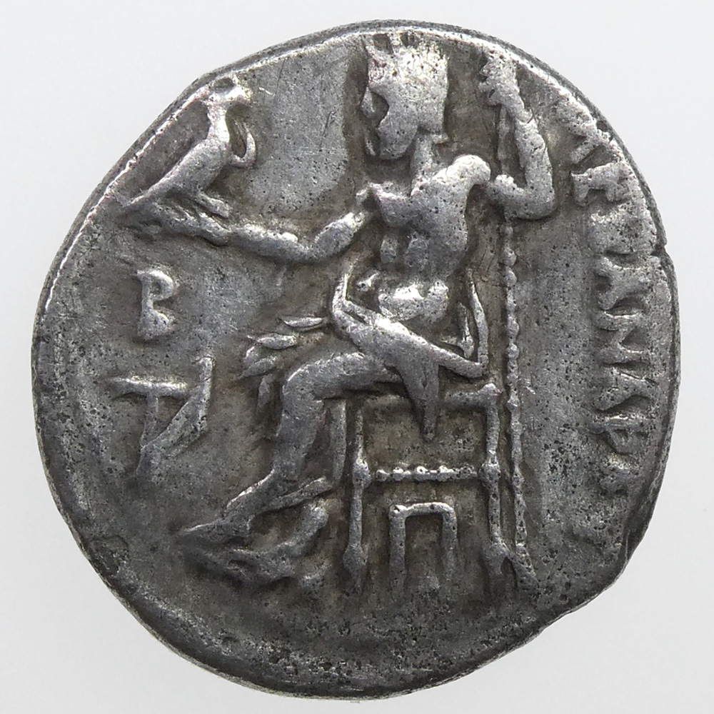 Ancient Greek Silver Drachm Alexander the Great Post 323BC