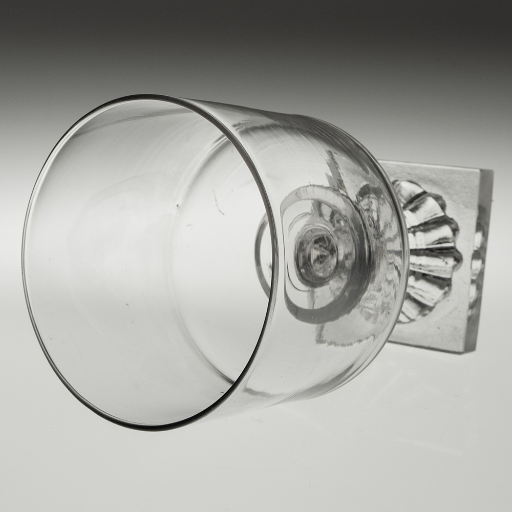 Georgian Rummer Glass with Lemon Squeezer Foot c1800
