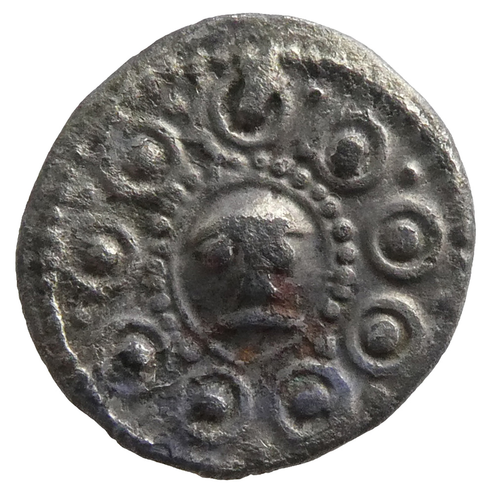 Anglo-Saxon Sceat – Silver ‘Wodan’ Head Series H 710-760